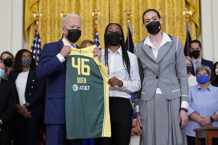 WNBA Champs Visit White House; Biden Praises Their Woke Activism ...