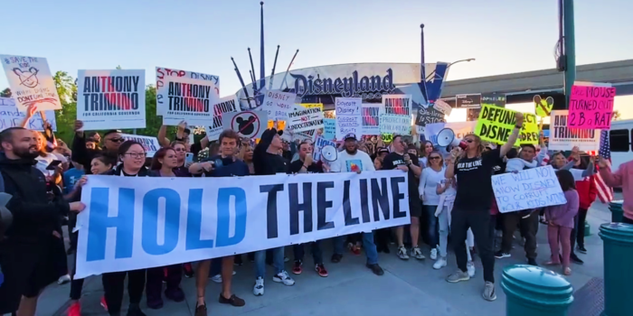 Hundreds of Concerned Christians March on Calif.'s Disneyland ...