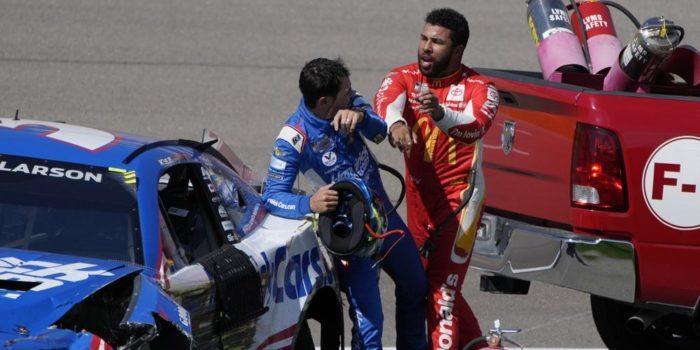 NASCAR Suspends Race-Hoaxer Bubba Wallace for Attack on Fellow Driver ...