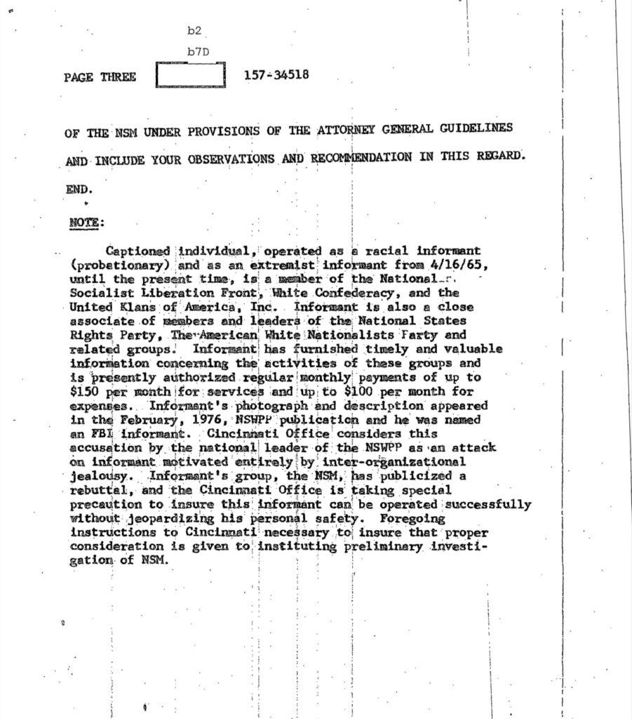 Fed Files II: FBI Informant Created One of Largest Nazi Groups in ...