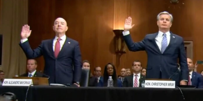 FBI Director Wray and DHS Secretary Mayorkas REFUSE to Testify before ...
