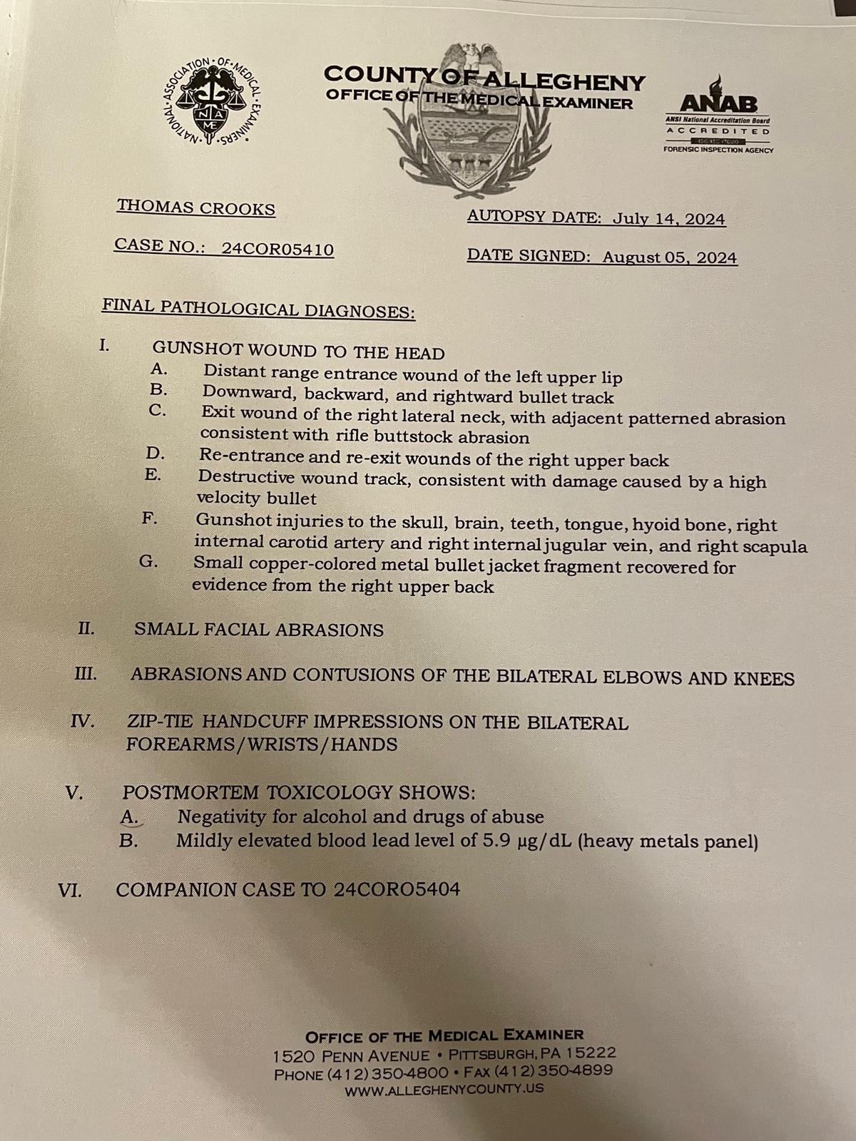 EXCLUSIVE: Headline USA Obtains Trump Shooter’s Autopsy Records ...