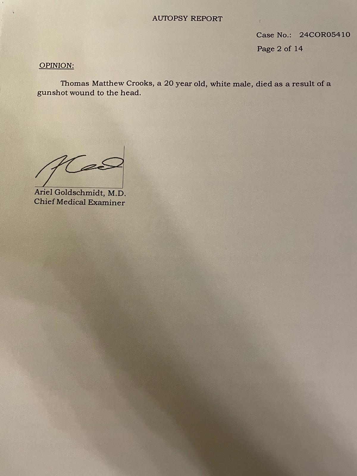 EXCLUSIVE: Headline USA Obtains Trump Shooter’s Autopsy Records ...